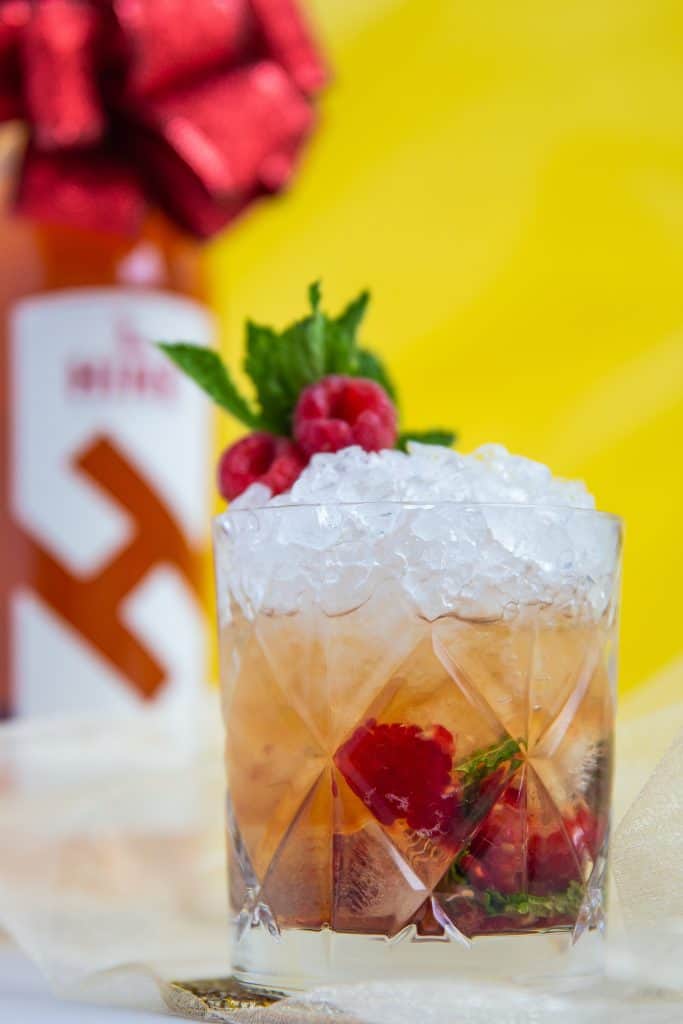 The Holiday Stinger - Cognac, Chocolate and Raspberry Cocktail | Liquid ...